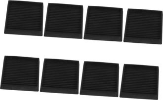 Angoily 8 St&uuml;ck Quadratische rutschfeste M&ouml;belrollenuntersetzer aus Robustem Gummi M&ouml;belgleiter rutschfeste Gummi-m&ouml;belf&uuml;&szlig;e Sch&uuml;tzende Bodenschutz-Pads f&uuml;r Be