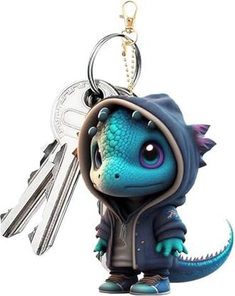 Generico Keetchain Squelette Pendentif Squelette Porte-cl&eacute;s pour Femmes Hommes Creative Motorcycle Automobile Crand Chain Pendentif pour Amis, beige, Fare rife