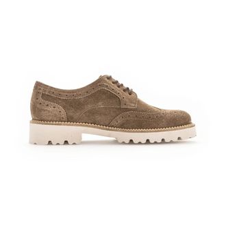 Gabor Schn&uuml;rschuh mit Wildleder-Obermaterial - - Shoes - Damen - Braun - 36 EU
