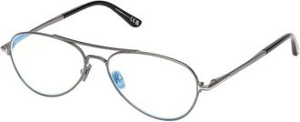 Tom Ford Homme, Accessoires, Gris, Taille: 56 MM Eyeglasses