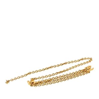 Chanel Ceinture &agrave; maillons pr&eacute;-poss&eacute;d&eacute;e - Femme - Pre-owned - Jaune - Taille: ONE Size