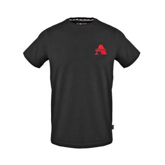 Aquascutum T-Shirt f&uuml;r Herren, Rundhalsausschnitt (Schwarz)