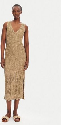 Twin-Set Strickkleid 251TT319A Beige Slim Fit