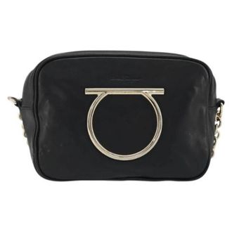 Ferragamo Pre-owned Leder Umh&auml;ngetasche - - Pre-owned - Damen - Schwarzk - ONE SIZE