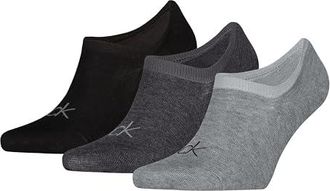 Calvin Klein 8719965009202 CK MEN FOOTIE HIGH CUT 3P, gris, 43-46