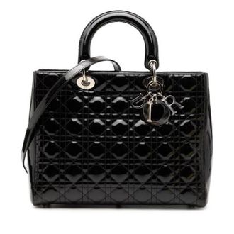 Dior Pre-owned Vintage Lederhandtasche - - Pre-owned - Damen - Schwarzk - ONE SIZE