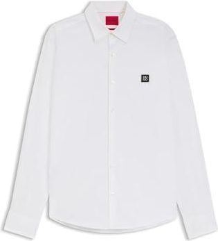 HUGO BOSS HUGO Hommes Ermo Chemise Slim en Toile de Coton Stretch