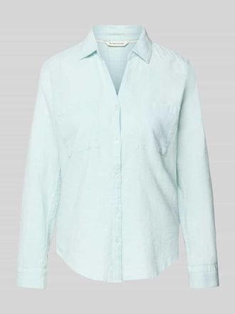 Tom Tailor Regular Fit Hemdbluse aus reiner Baumwolle