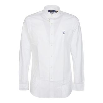 Polo Ralph Lauren Homme, Chemises, Blanc, Taille: L Long Sleeve Sport Slim Shirt