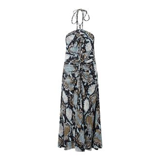 Proenza Schouler Schlangenmuster-Midikleid mit Neckholder - - Dresses - Damen - Mehrfarbig - XS