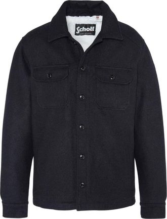 Schott NYC Herren Timber1 Jacke, Marine, XX-Large