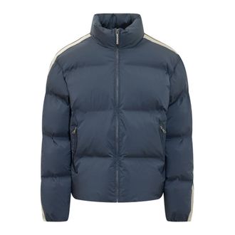 Palm Angels Classic Logo Track Daunenjacke - - Jackets - Herren - Blau - 2XL