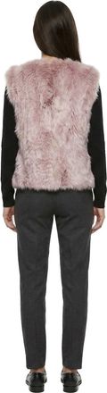 Dolce & Gabbana Womens Pink Silk Sleeveless Jacket Clothing