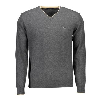 Harmont & Blaine Homme, Pulls, Gris, Taille: XL Pull gris en laine pour hommes