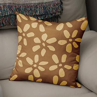 Bonamaison Le Jardin du Lin Kissen Zierkissenbezug Kissenbezug, Brauntöne Dekoration, Für Zuhause Autos Büro Sofa Wohnzimmer Couch Schlafzimmer Dekor, 50x50 Cm -