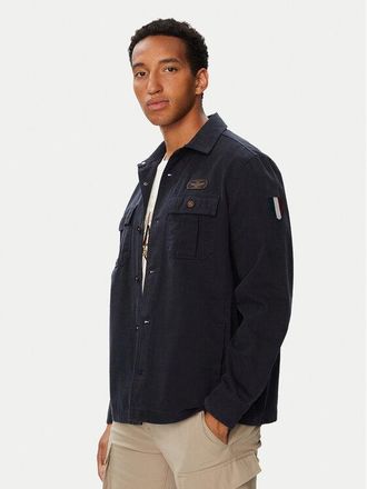 Aeronautica Aeronautica Militare Hemdjacke 262AC0045UCT04233 Dunkelblau Regular Fit