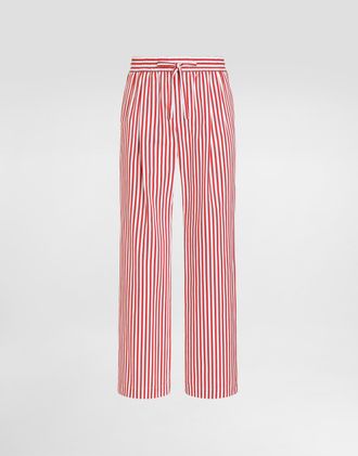 Dolce & Gabbana Hose Aus Popeline In Streifenoptik - Mann Hosen Und Shorts n/d 48