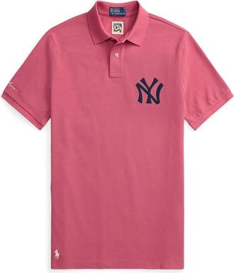 Ralph Lauren Piqu&eacute;-Poloshirt mit New York Yankees-Stickerei in