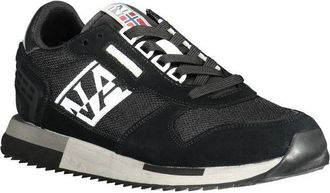 Napapijri Black Leather Mix Sneaker - Black