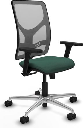 Piqueras y Crespo Stuhl Home Office mit 3D-Armlehnen, h&ouml;henverstellbare Lendenwirbelst&uuml;tze, ausgestattet mit 3 Positionen und Schneideschaum. Mit Rollen von 65 mm Nylon