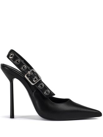 Le Silla escarpins Courtney 120 mm &agrave; bride arri&egrave;re - Noir