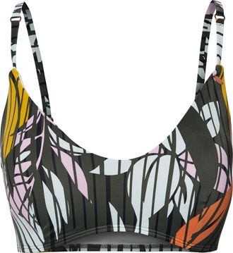 O'Neill Damen PW Caipi Top Bikinis, Green Aop W/Pink Or Purple, 40