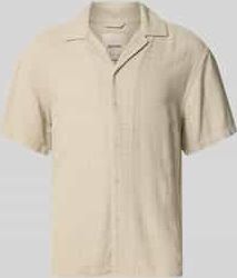Only & Sons Regular Fit Freizeithemd aus Viskose-Leinen-Mix Modell LATHAM