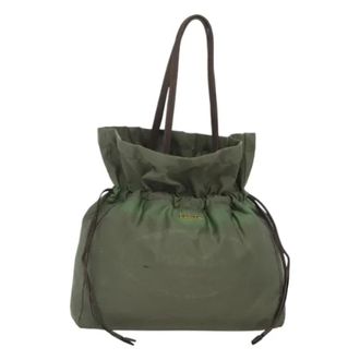 Prada Pre-owned Nylon sacs-prada - Femme - Pre-owned - Vert - Taille: ONE Size