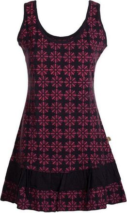 vishes Sommerkleid Damen Lagen-Look Tr&auml;ger-Kleid Jersey-Tunika Sommerkleid Elfen, Ethno, Hippie Style
