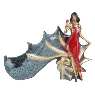 Cabilock Kreativer Resin Weinflaschenhalter Dekorativer Weinregal Aufbewahrungshalter f&uuml;r Zuhause Bar Restaurant Weingeschenk f&uuml;r Weinliebhaber Frauen Polterab