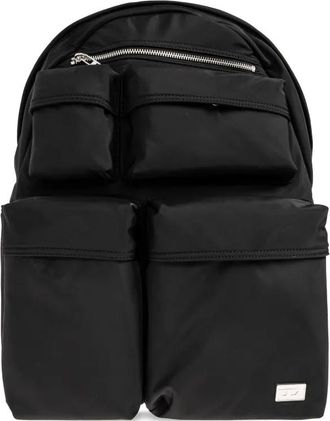 Diesel multi-pockets backpack - Schwarz