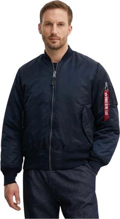 Alpha Industries Homme, Vestes, Bleu, Taille: M Bomber Vestes