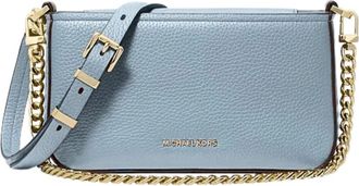 Michael Kors Femme, Sacs, Bleu, Taille: ONE Size Bryant Small Pebbled Leather Convertible Pochette