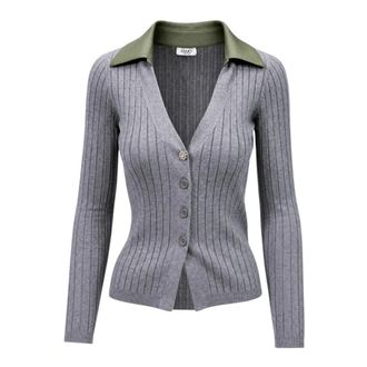 Liu Jo Femme, Pulls, Gris, Taille: 36 FR Cardigans