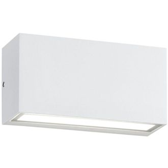 Trio Trent Applique Rectangulaire Led IP65 Blanc Double Lumi&egrave;re Lighting