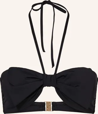 Seafolly Bandeau-Bikini-Top Beau Bow schwarz