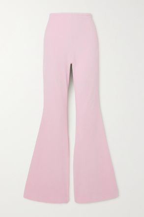 Alexander Wang Pantalon Évasé En Velours De Coton Stretch - Rose