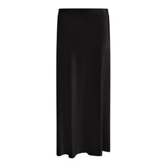 Blanca Vita Long Velvet Skirt - - Skirts - Damen - Schwarzk - XS