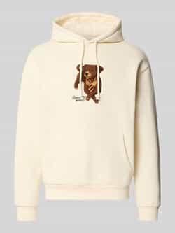 Review Relaxed Fit Hoodie aus Baumwoll-Mix mit Hunde-Patch