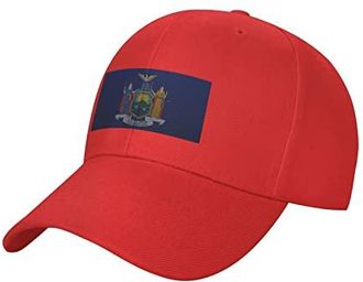 Generic Casquette Trucker Effet Tricot du Drapeau De New York Chapeau De Tennis Respirant,Anti Soleil Casquette De Baseball pour Camping Running Homme