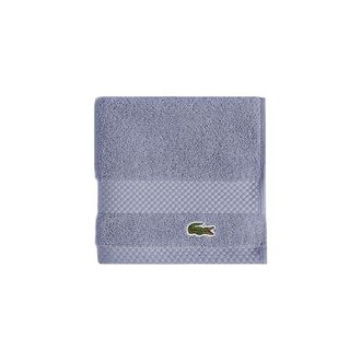 Lacoste Heritage Supima Gant de toilette en coton, denim clair, 33 x 33 cm