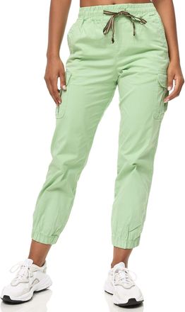 Tazzio Cargo Hose Damen Cargohose Regular Fit F600 (XXL, Gr&uuml;n)