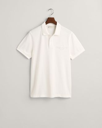 GANT Regular Fit Tonal Shield Logo Kurzarm Rugger