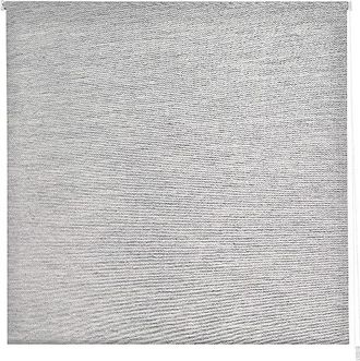 Estoralis BRAN - OHNE Werkzeug. Glattes durchscheinendes Rollo, 100 x 150 cm, Farbe Hellgrau