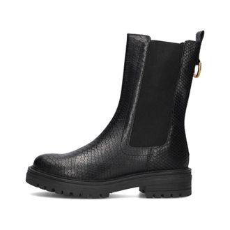 Omoda Schlangenmuster Stiefeletten f&uuml;r Damen - - Shoes - Damen - Schwarzk - 38 EU