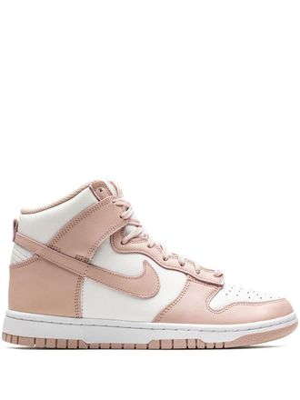 Nike baskets montantes Dunk Pink Oxford - Rose