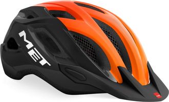 Met Crossover Helm schwarz/orange
