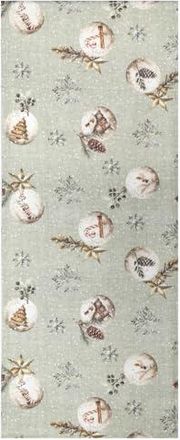 Home Wohnideen Home WOHNIDEEN | TISCHLÄUFER Weihnachten DEKOSTOFF Bedruckt Feliz Navidad | Farbe Salbei| 140 X 40 cm