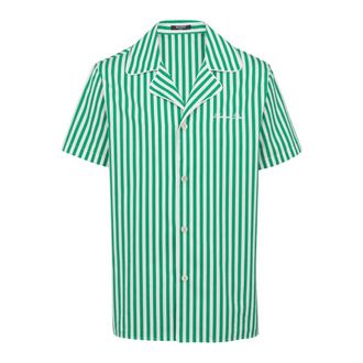 Balmain Gestreiftes Pyjamahemd - - Shirts - Herren - Gr&uuml;n - 2XL