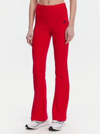 adidas Leggings Essentials Small Logo JD3074 Rot Flare Fit